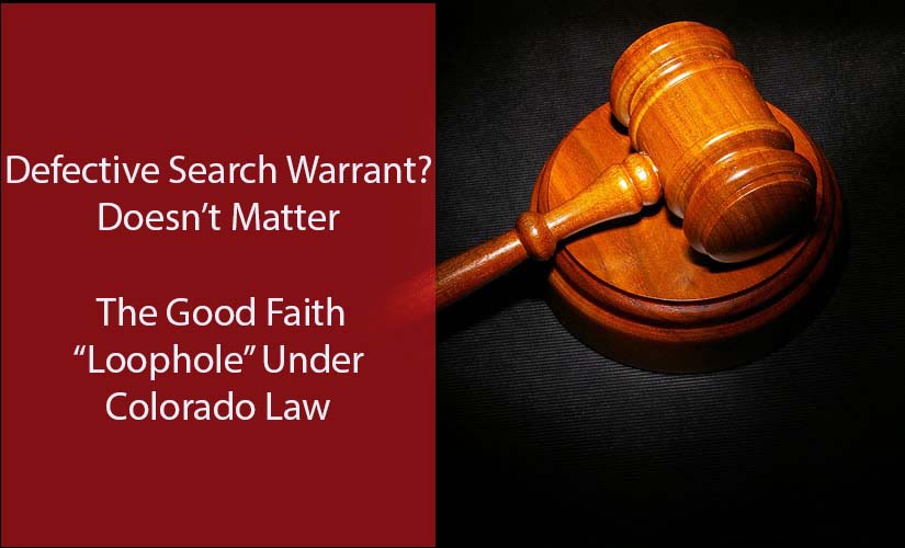 Defective Search Warrant? Doesn’t Matter - The Good Faith "Loophole ...